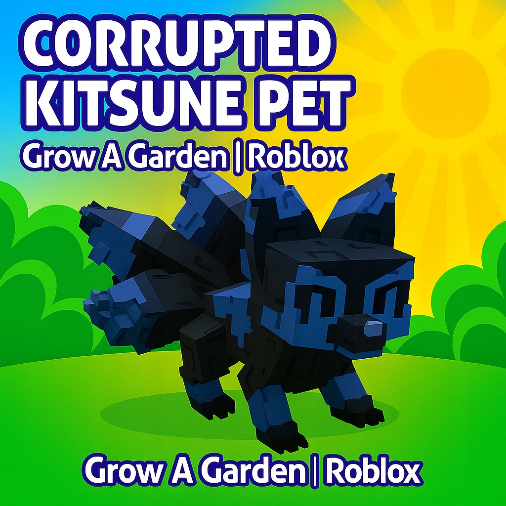ROBLOX - GROW A GARDEN - CORRUPTED KITSUNE - PET | KeyBoom - Stan: 44 ...