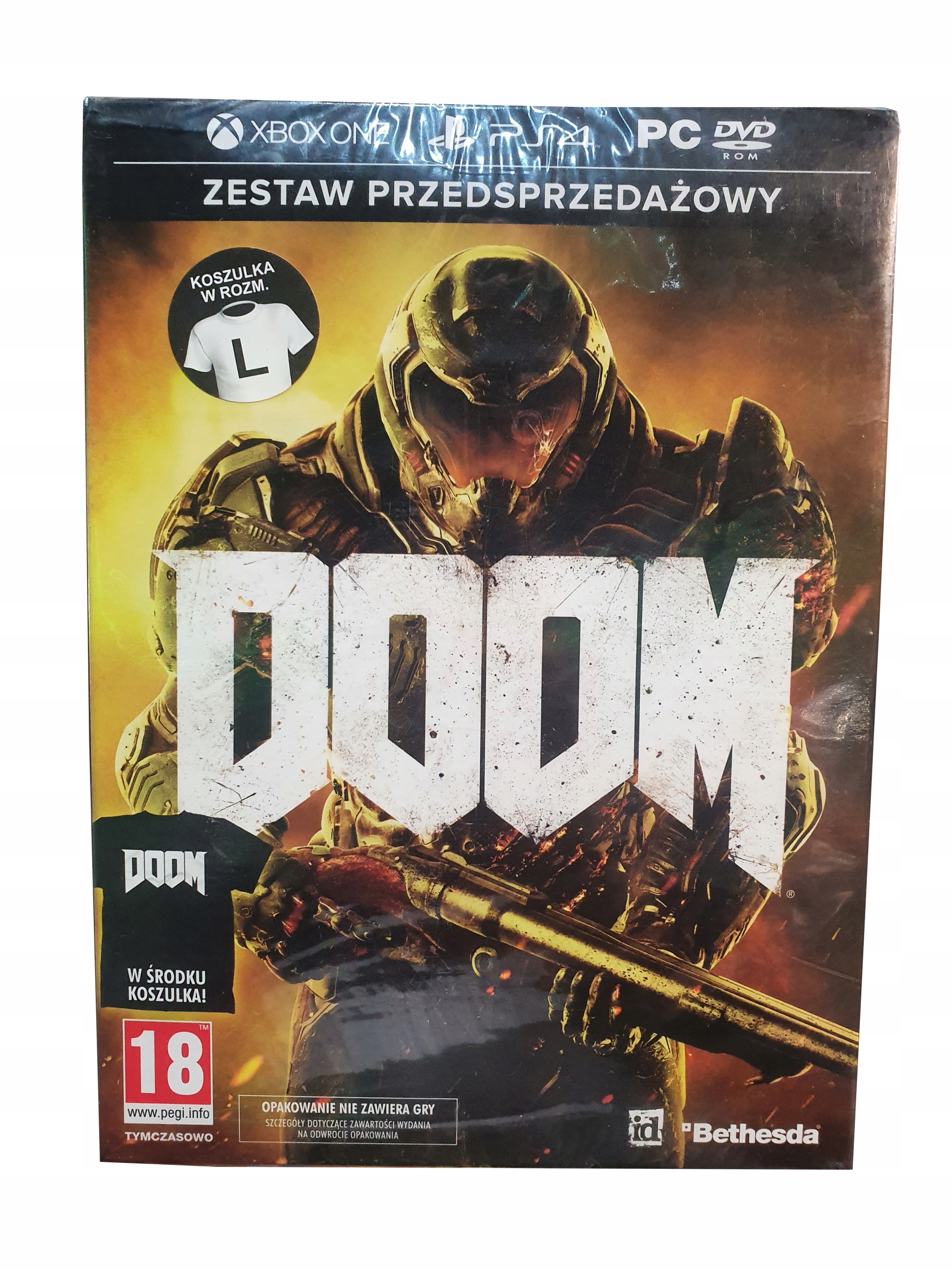 Doom 2016 Edycja Przedsprzedażowa + Koszulka L PC - Stan: Nowy 299.00PLN - Sklepy, Opinie, Ceny ...