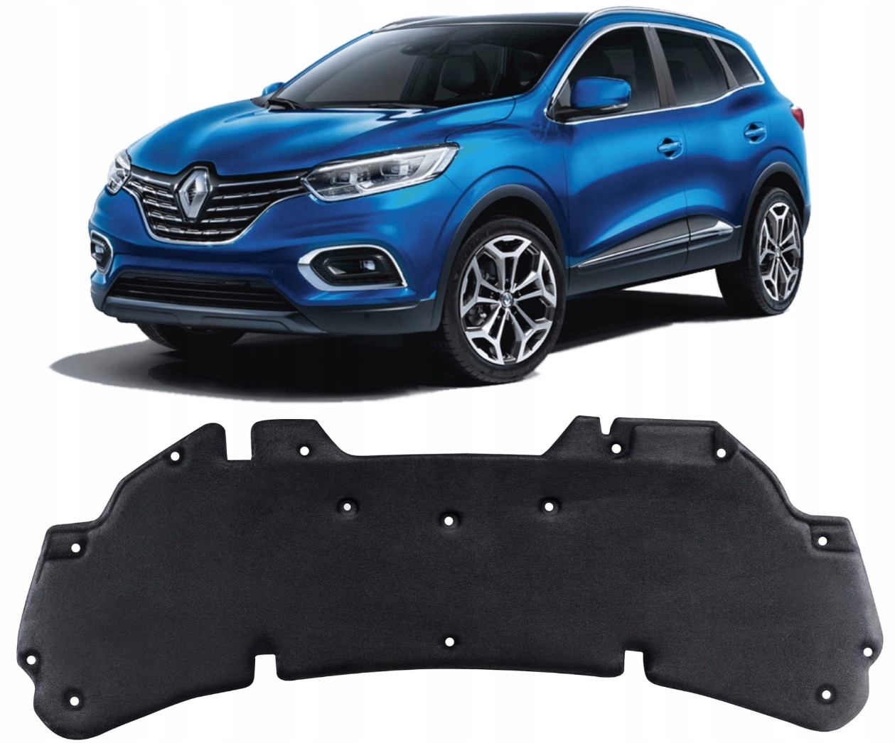 WYGŁUSZENIE MASKI RENAULT KADJAR ORYGINAŁ 658400904R NOWY 5905226115482 ...