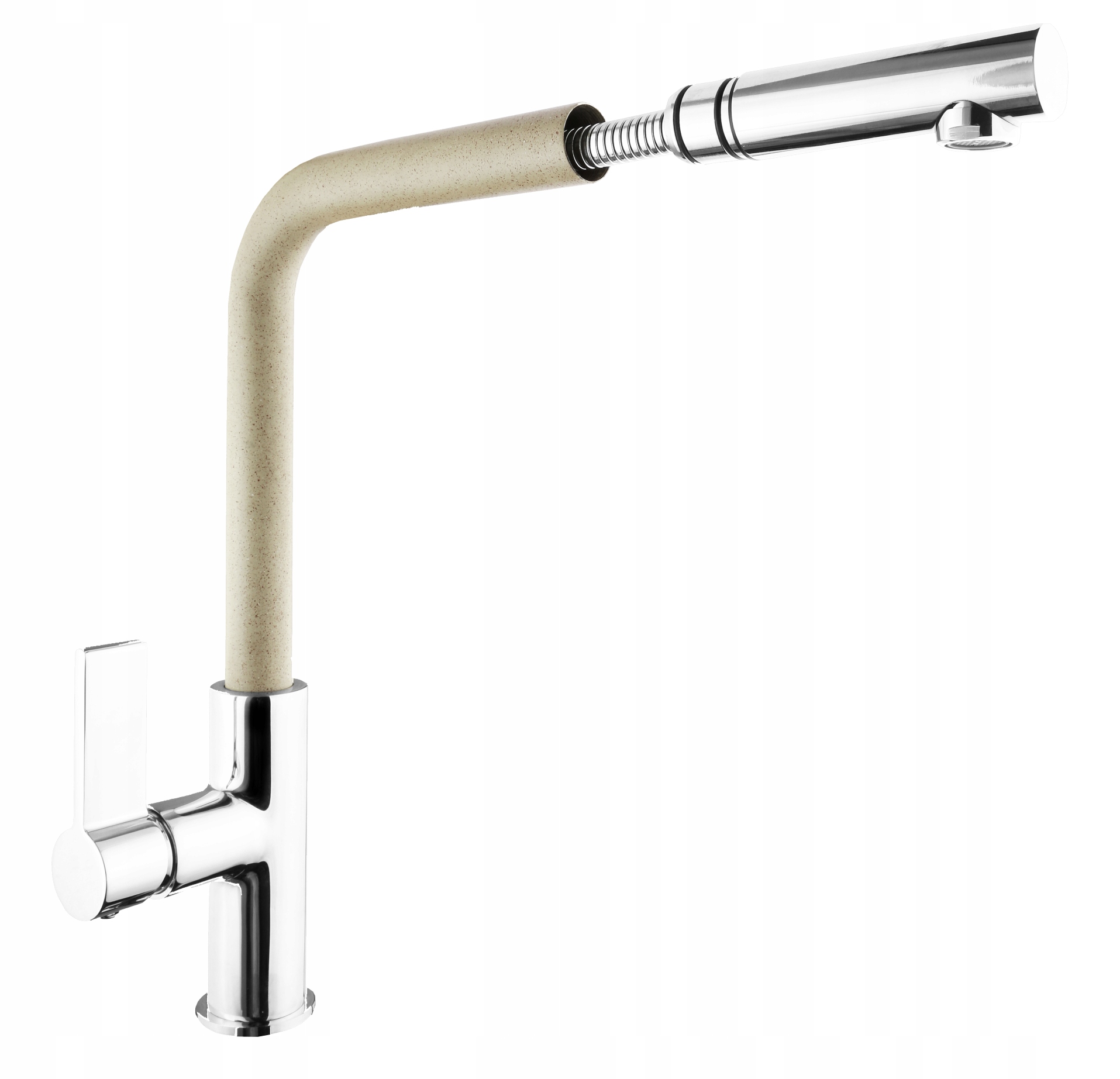 KUCHYŇSKÁ BATERIE VÝSUVNÁ DO DŘEZU BÉŽOVÁ LINEA za 1792.00CZK - Allegro