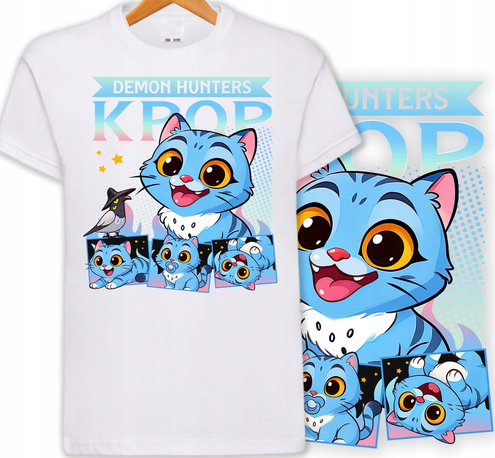 GYEREK PÓLÓ FEHÉR - DERPY HUNTRIX KPOP DEMON HUNTERS L 152cm za 5440 ...