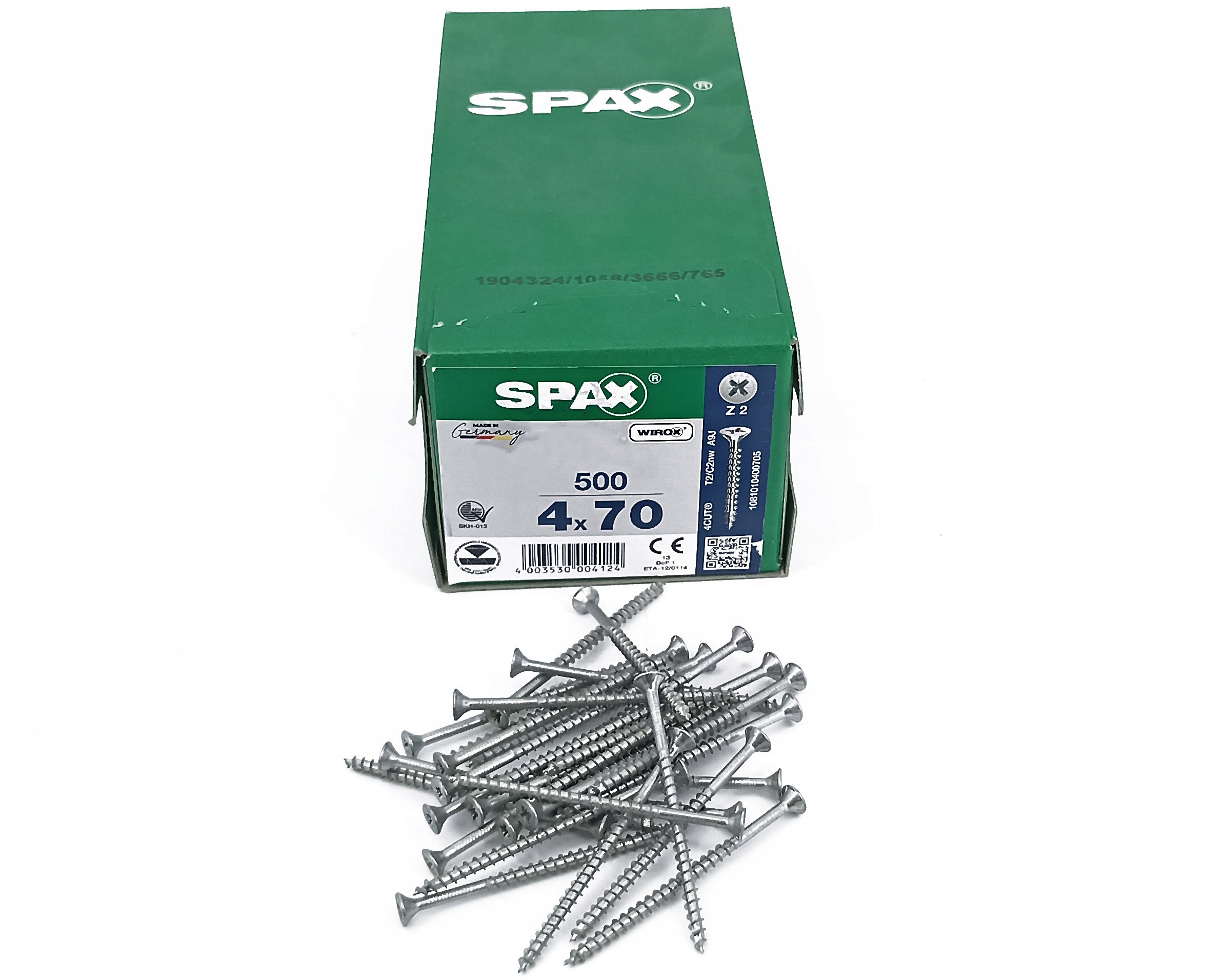 Wkręty Spax 4x70 500szt WIROX 4CUT PZ2 (4003530004124) • Cena, Opinie ...