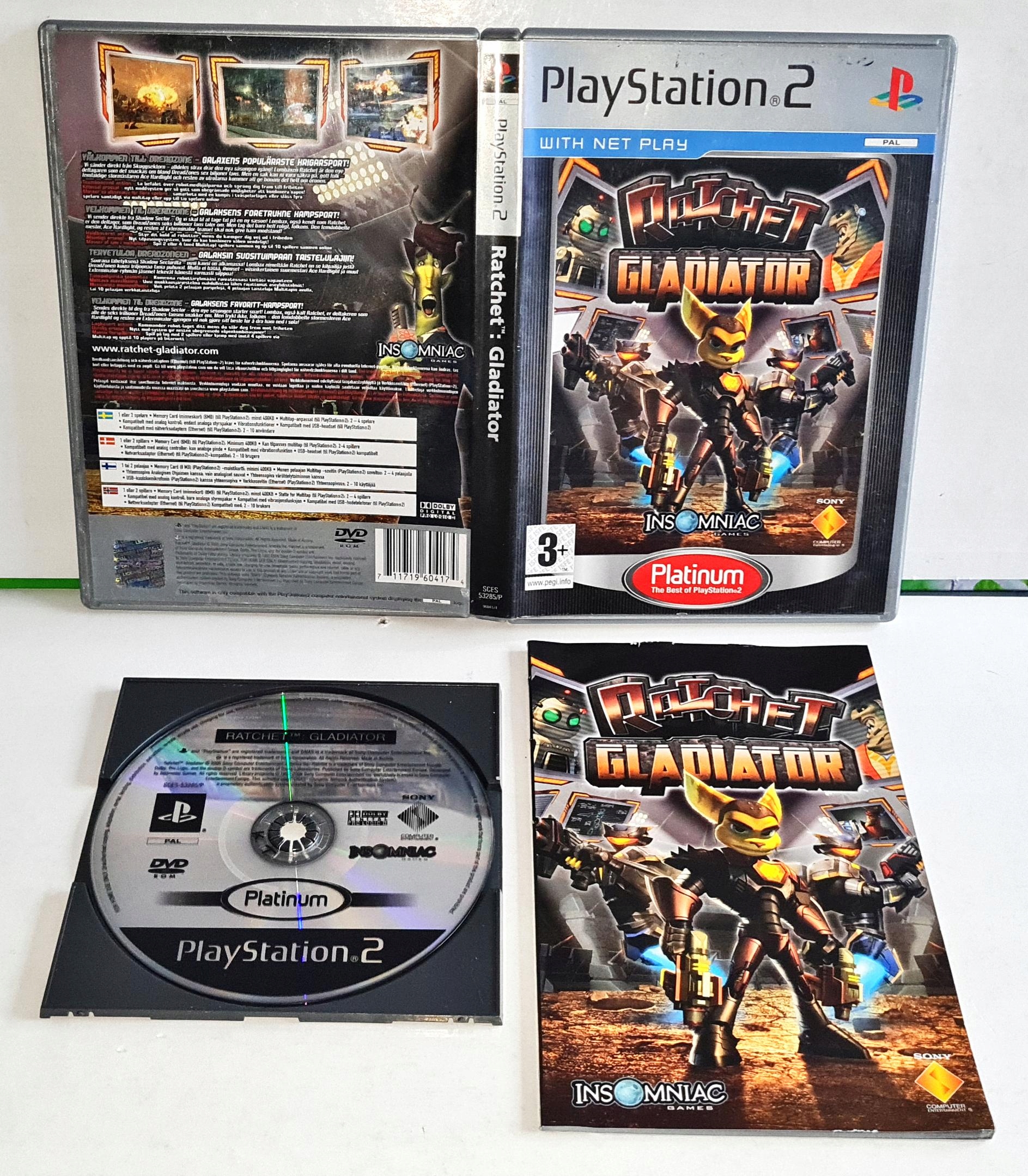 RATCHET GLADIATOR PS2 PlayStation 2 (PS2) pudełkowa - Stan: Używany 22 ...