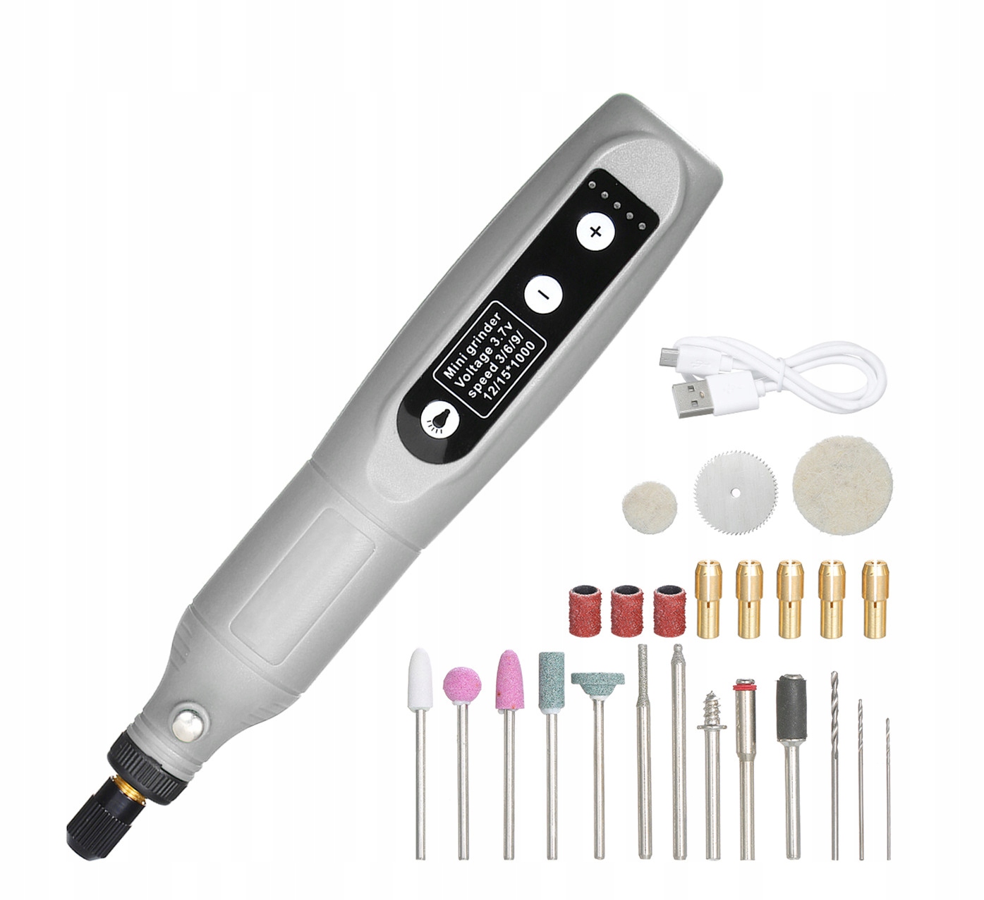 MINI SZLIFIERKA ELEKTRYCZNA DŁUGOPISÓW 5-PRĘDKOŚĆ (781791579615) • Cena ...