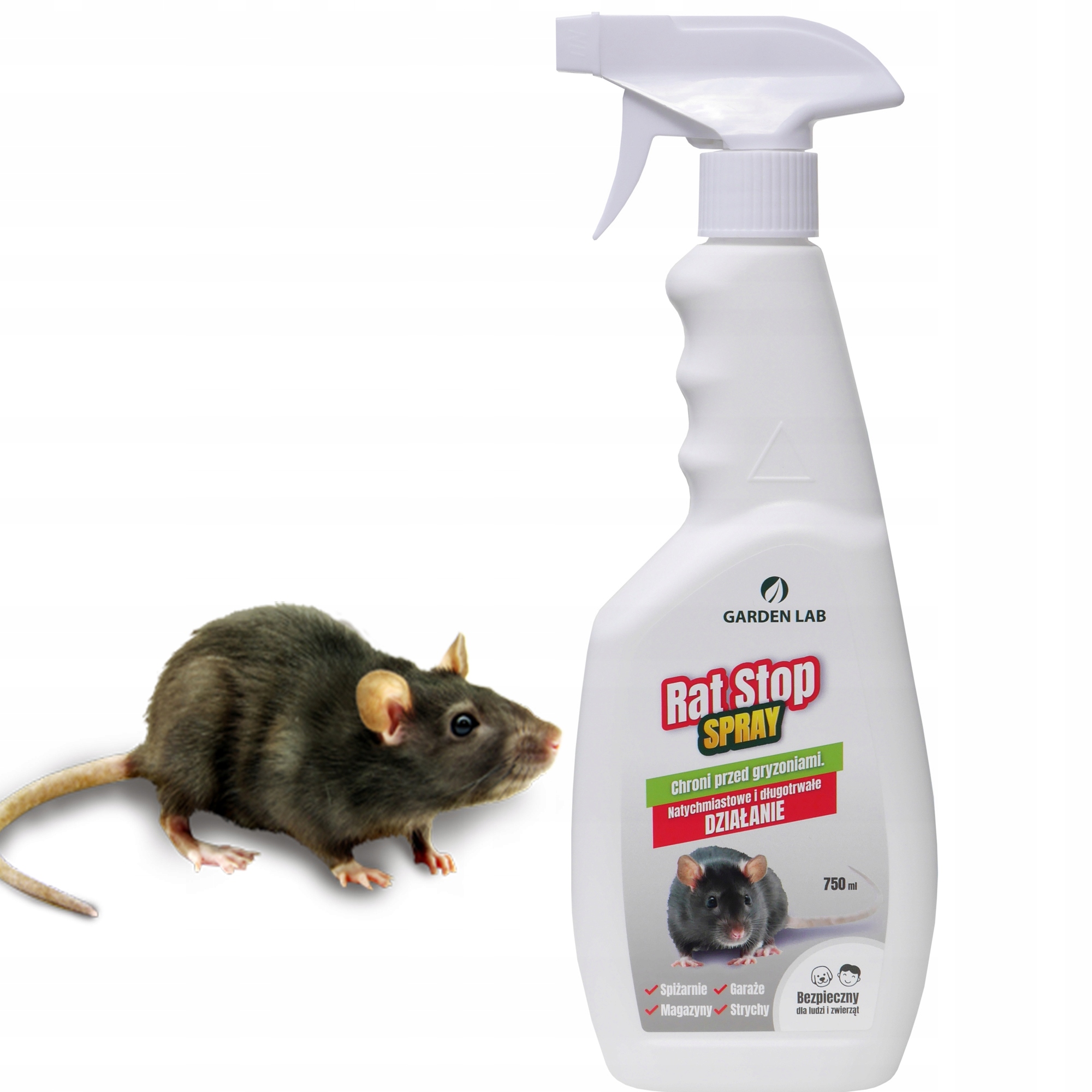 ODSTRASZACZ SPRAY NA GRYZONIE SZCZURY MYSZY 750 ML (RTSS0750) • Cena ...