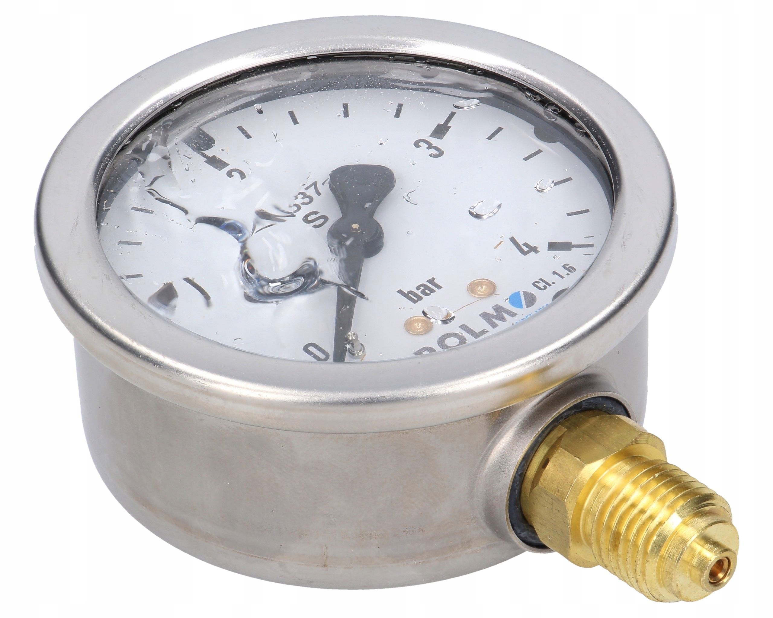 Manometr glicerynowy M63 0-4 bar dolne przyłącze G1/4" POLMO POLMO MGH63KG1 5902287131338 za 71 ...