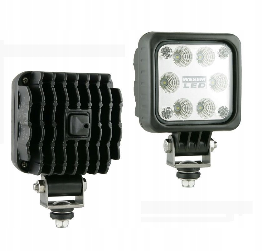 Lampa robocza LED 1500lm 50° złącze AMP Faston LED • Cena, Opinie - Allegro