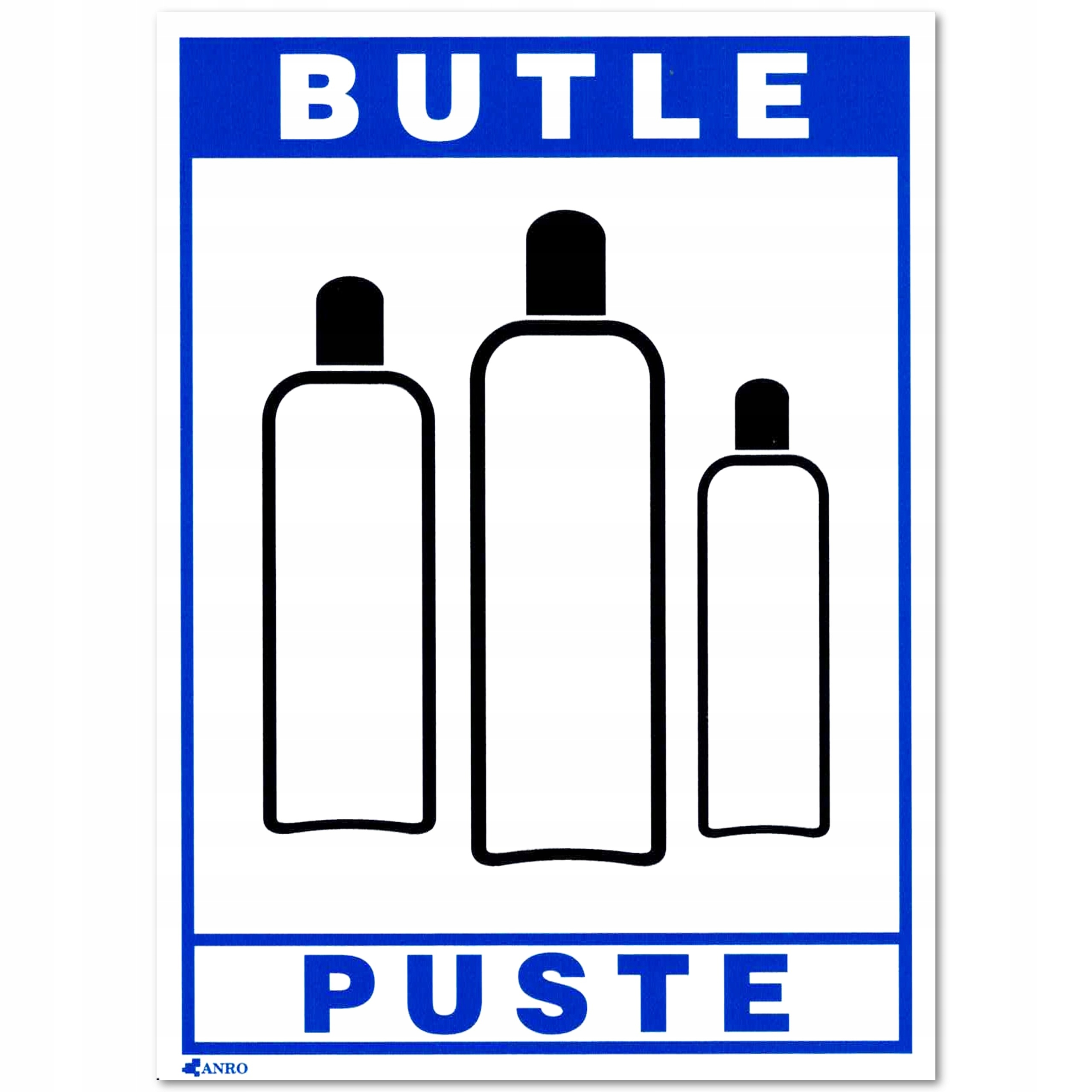 Znak gazowy BUTLE PUSTE znak tabliczka PVC 15x20,5cm • Cena, Opinie ...