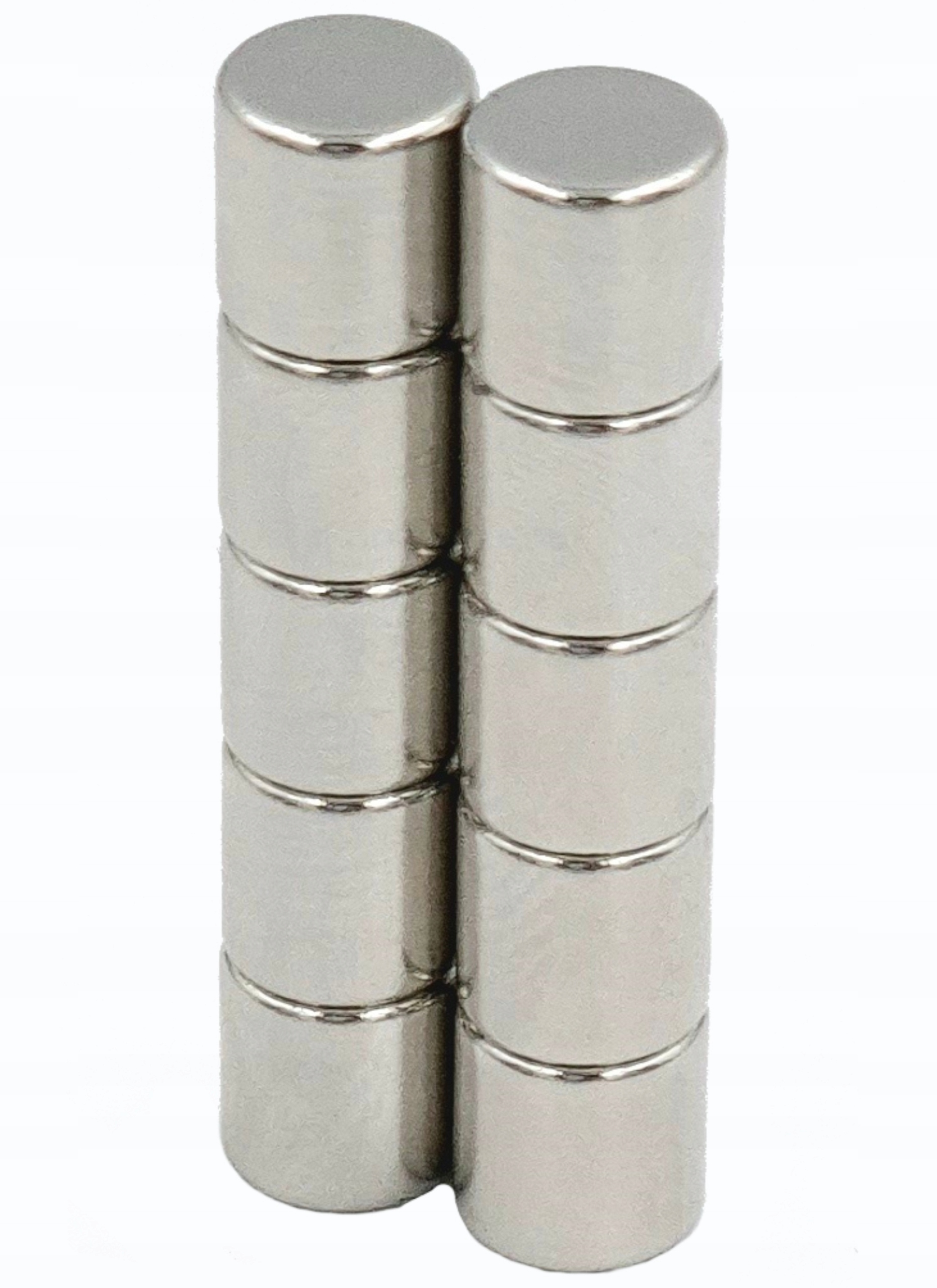 MAGNES NEODYMOWY WALCOWY 6x6 mm - 4 SZTUK / MAGNESY NEODYMOWE / MOCNY ...