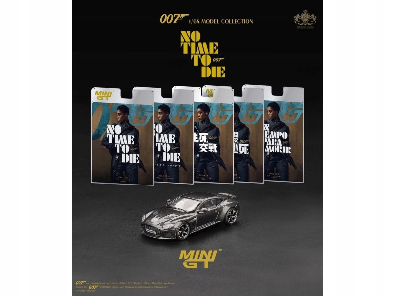 ASTON MARTIN BDS - NO TIME TO DIE - 2021 -1:64 - Mini GT/blistr ENGLISH ...