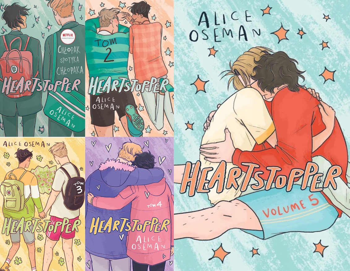 Heartstopper. Tom 1-5. ZESTAW (14899354383) | Komiks Allegro