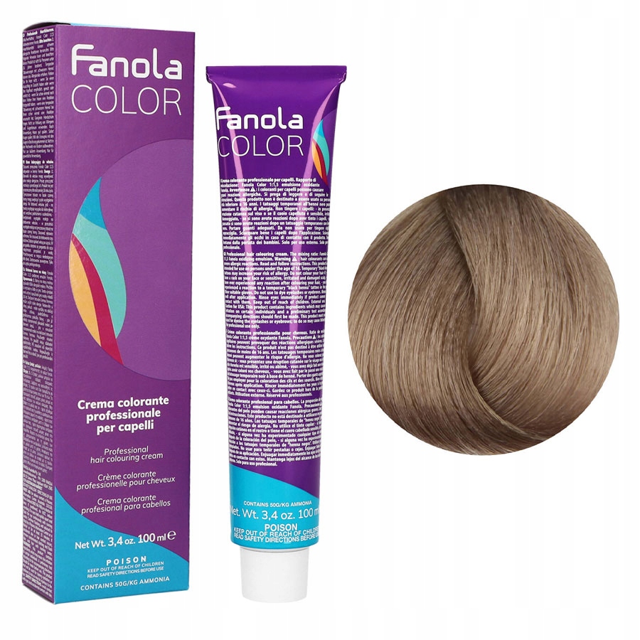 FANOLA 9.1 CREMA COLORE FARBA DO WŁOSÓW 100ML profesjonalna, trwała ...