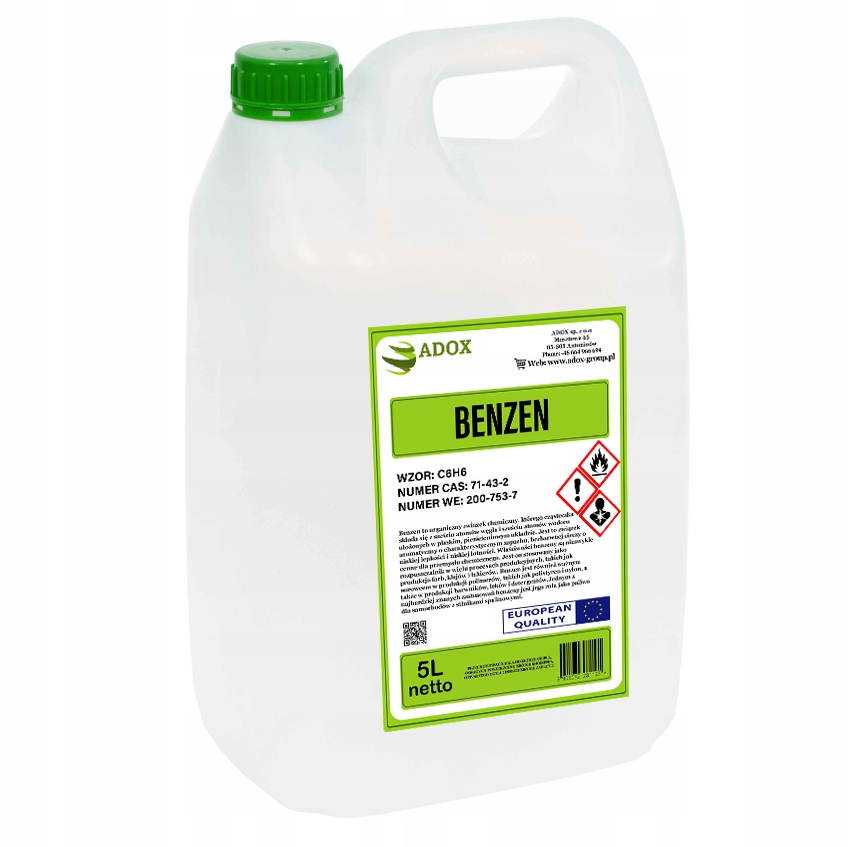 BENZEN 1 LITR - ADOX (5905072281195) • Cena, Opinie • Odczynniki ...
