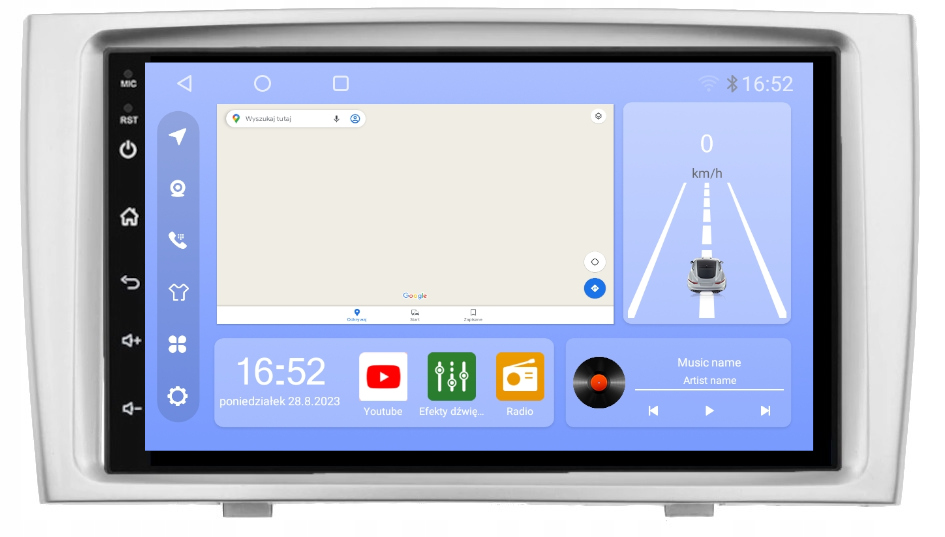 GPS RÁDIO PEUGEOT 308 408 ANDROID WIFI BT 8 GB 256 GB SIM MODEM za 9773.00CZK - Allegro