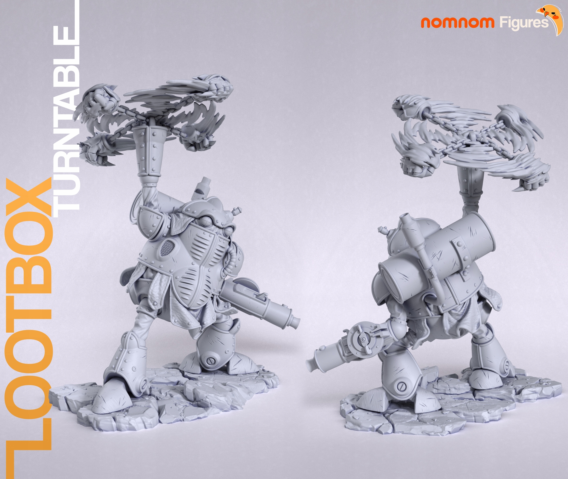 Robo figura a Chrono Triggerből, NomNom Figures, 3D nyomtatás, 14K ...