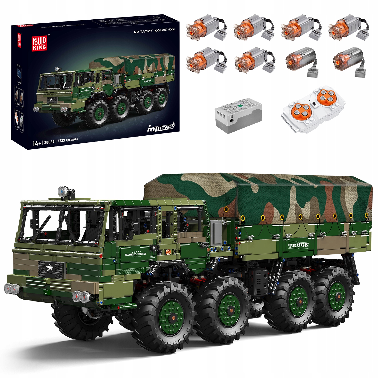 Mould King Technic Tatra T813 Truck Jungle kamufláž Stavebnice Hračky - Allegro