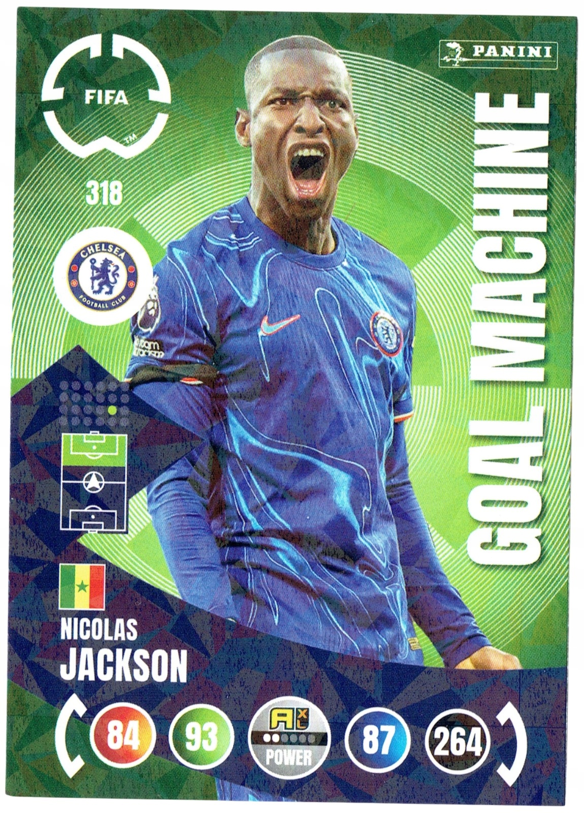 MAJSTROVSTVÁ SVETA FIFA KLUBOV 2025 SILNÝ GÓLOVÝ STROJ 318 NICOLAS ...