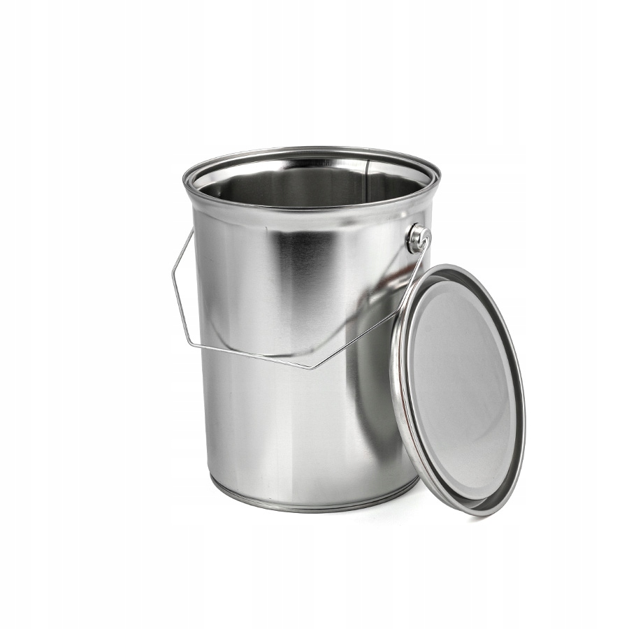 Wiadro metalowe 5 l. z wieczkiem wciskanym - 16 szt. (3596082982589 ...