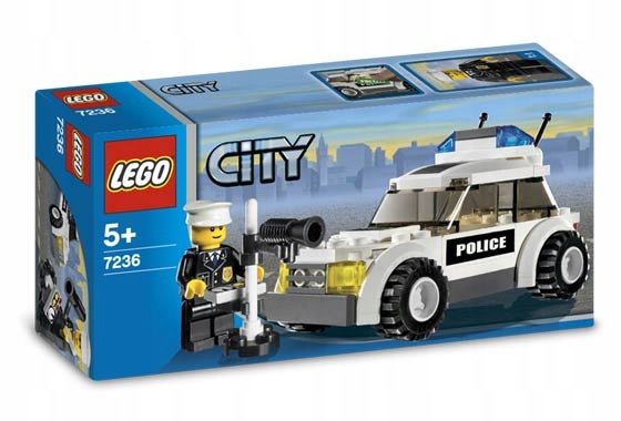 Lego City 7236 Samochód policyjny –wersja z czarnymi zielonymi ...