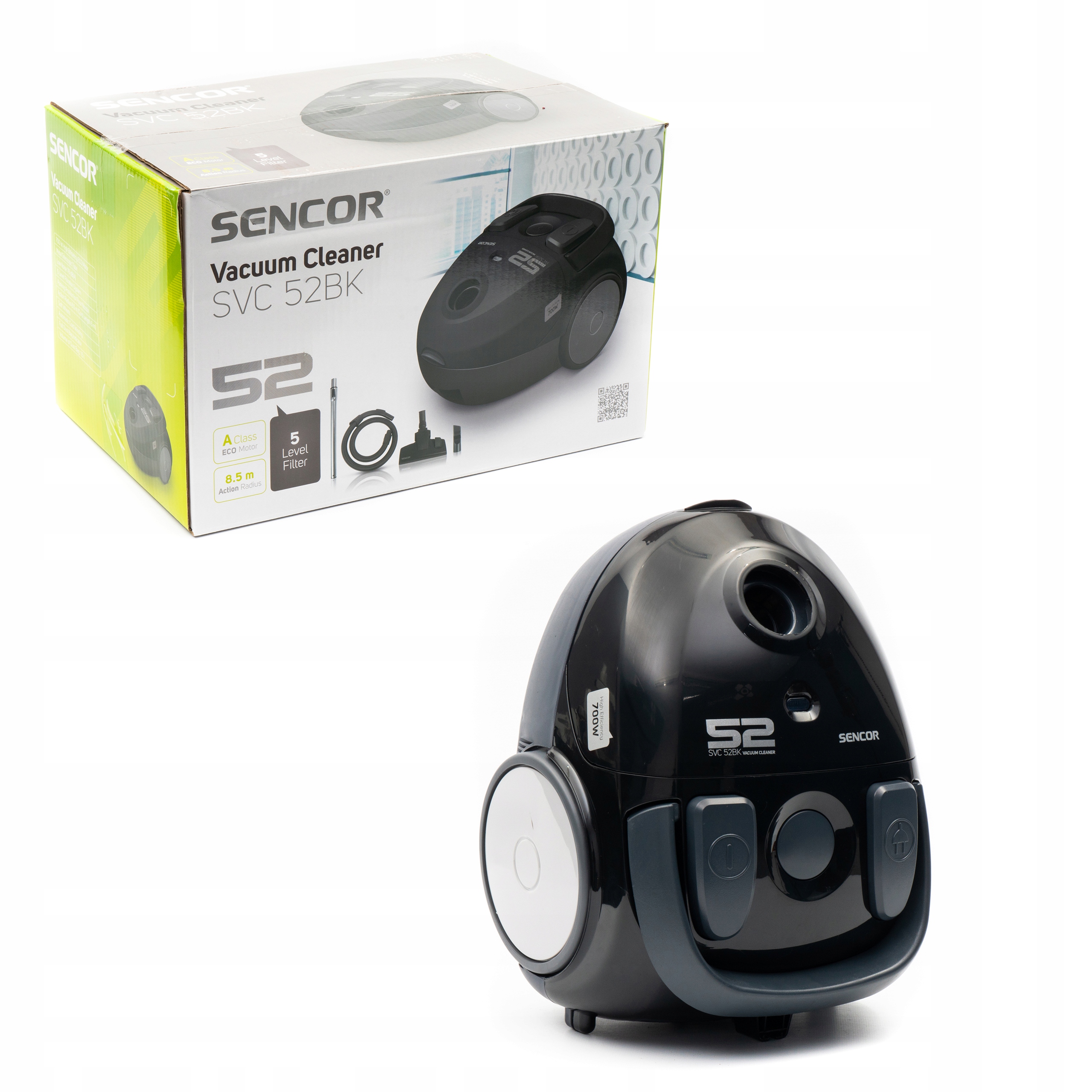 Odkurzacz workowy Sencor SVC 52 BK-EUE3 - Sklep, Opinie, Cena w Allegro