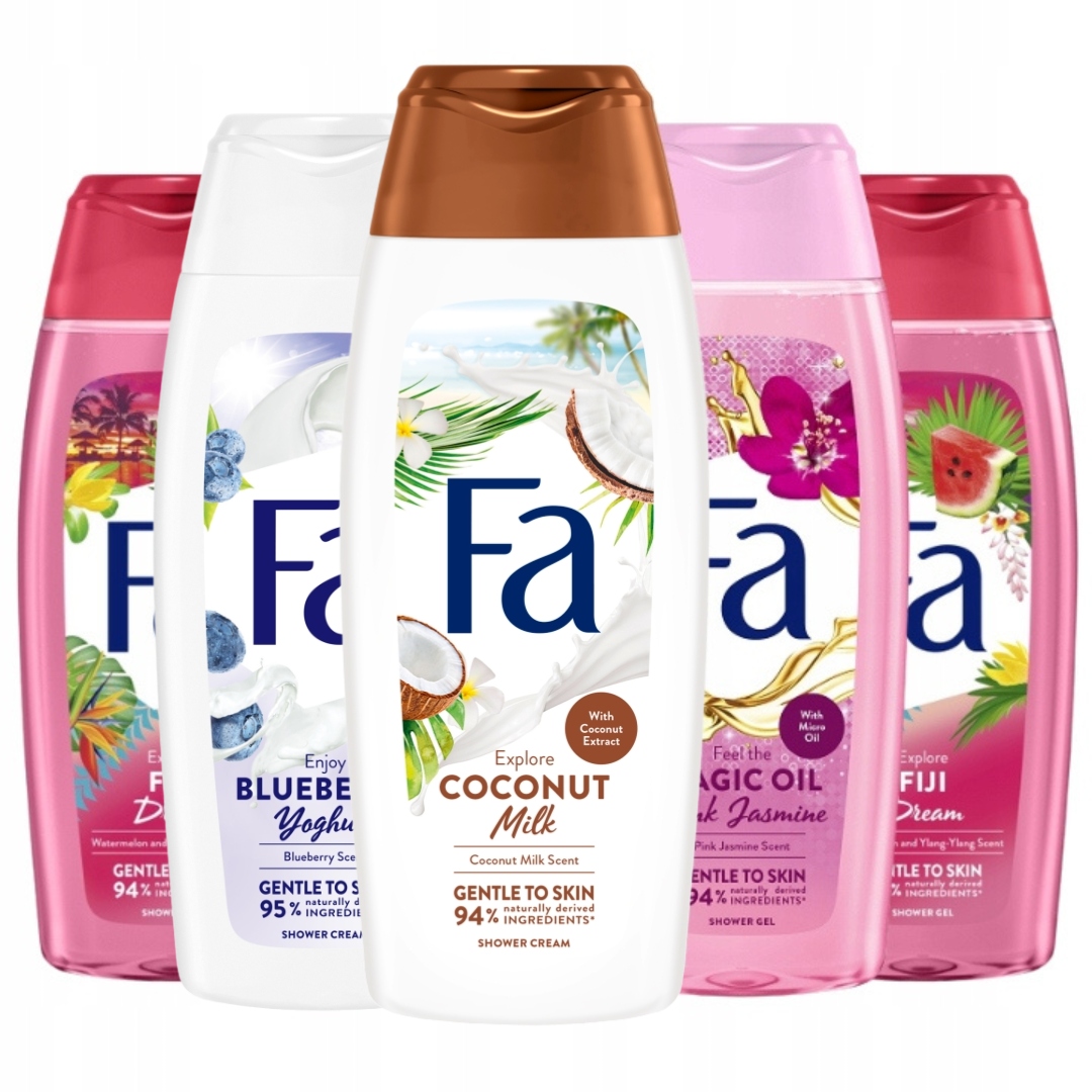 Żel pod prysznic Fa damski kwiatowy zestaw 5 szt (3838824421032) • Cena ...