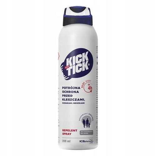 KICK the TICK MAX REPELENT PLUS SPRAY 200 ML/ KLESZCZE/ KOMARY/ MESZKI ...