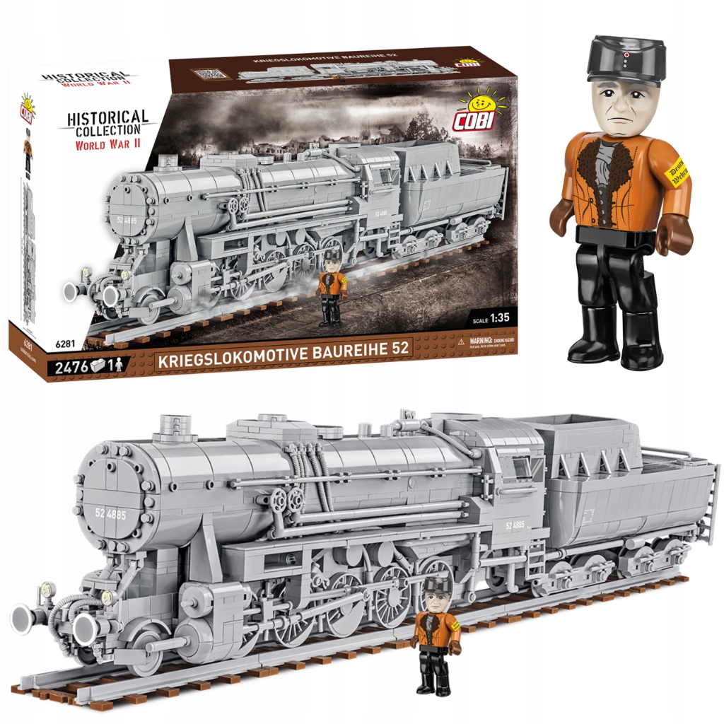 Cobi 6281 Kriegslokomotive Baureihe 52 (5902251062811) • Cena, Opinie ...
