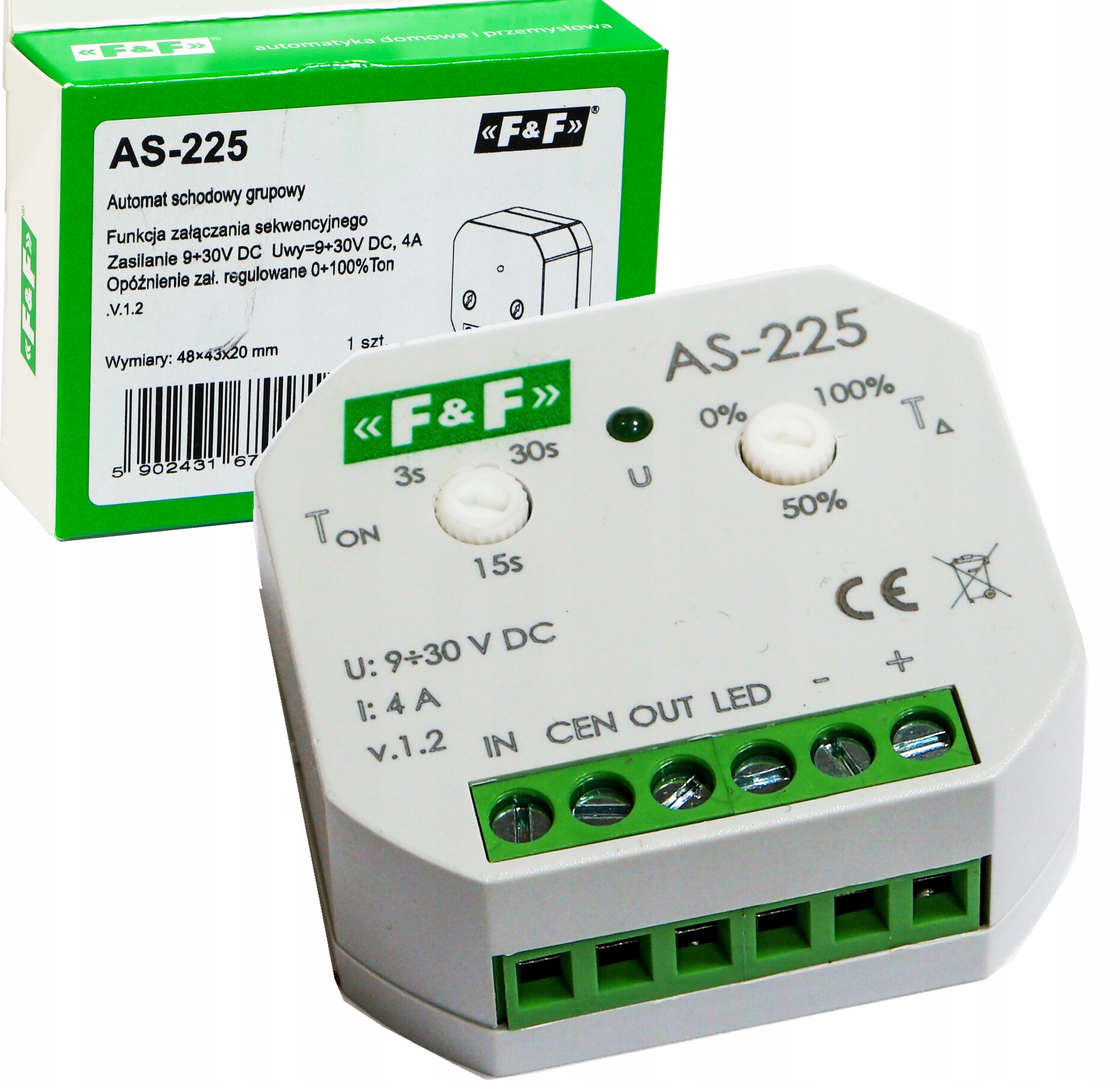 Automat schodowy kaskadowy do puszki 9-30VAS-225 (5908257117890) • Cena ...