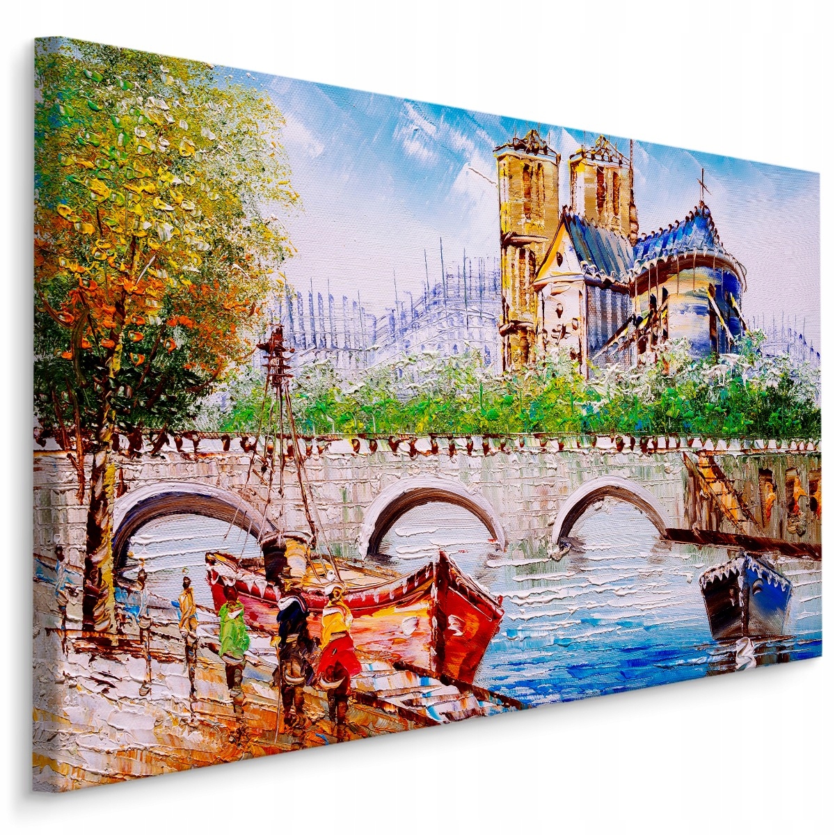 Obraz do Biura Paryż Rzeka SEKWANA Malunek 70x50 (5903556926624) • Cena ...