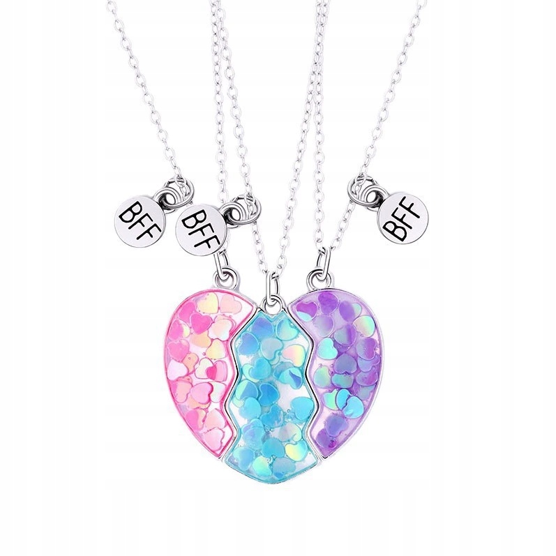 Naszyjniki Bff 3 Osobowe - Niska cena na Allegro