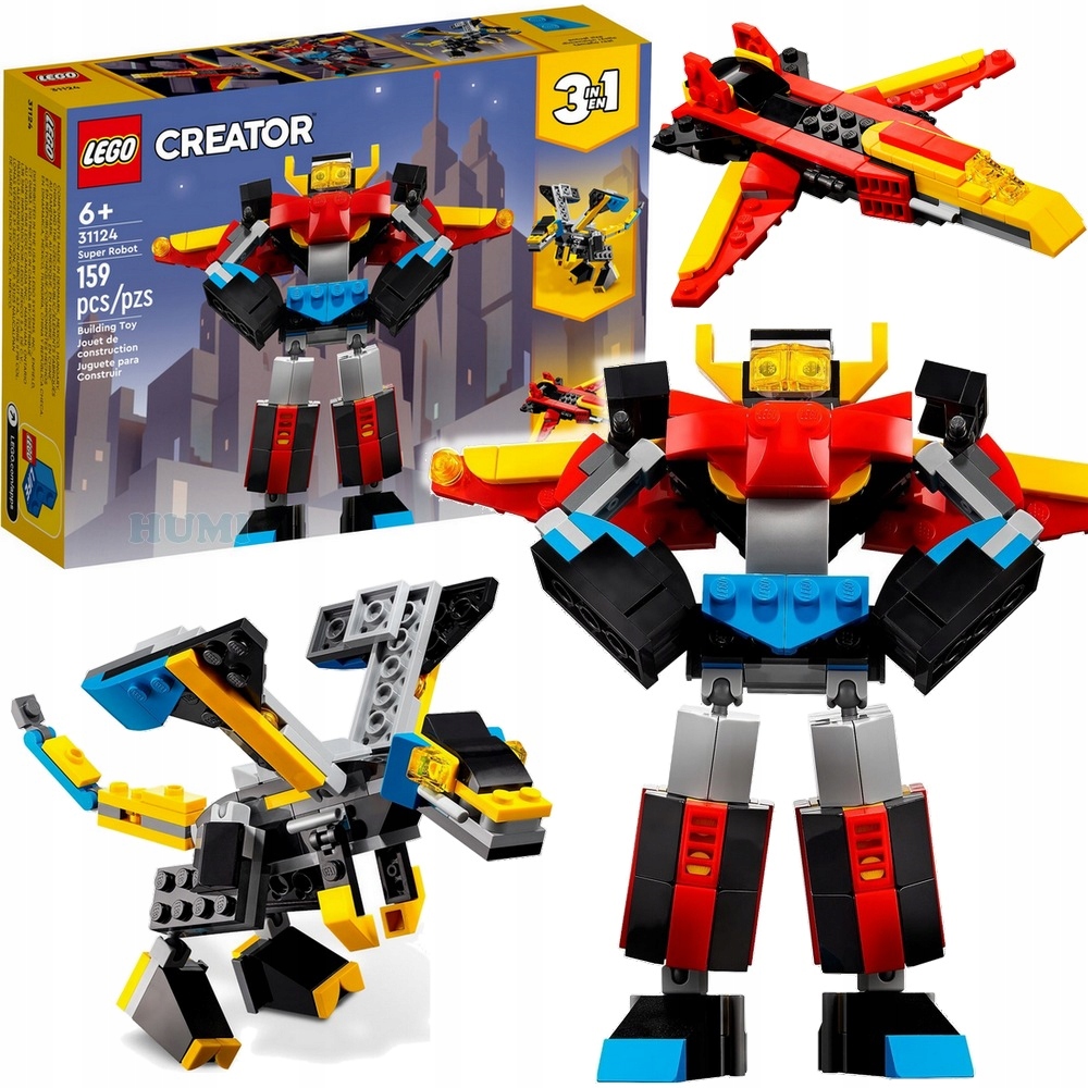 LEGO 31124 CREATOR - ROBOT SMOK SAMOLOT 3w1 11898300764 - Allegro.pl