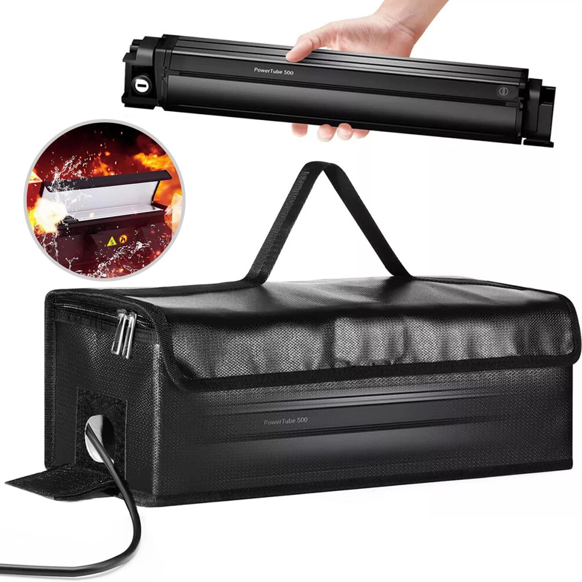 AKKUMULÁTOR TÁSKA E-BIKE-HOZ, TŰZÁLLÓ, TÖLTŐNYÍLÁSSAL, (4016660114526) • Ár, Vélemények - Allegro