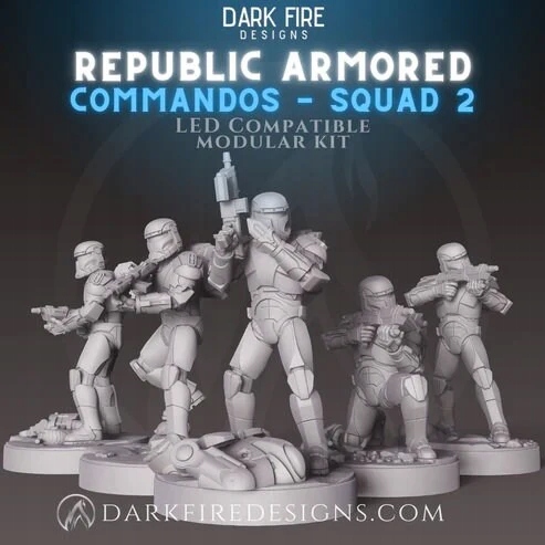 Republic Armored Commandos Squad 2 model je vhodný pre hru StarWars ...