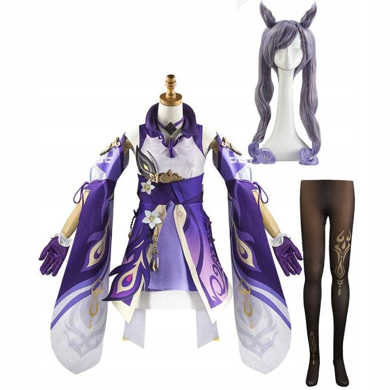 Genshin Impact Keqing Cosplay Kostium + Peruka 12384618001 - Allegro.pl Genshin Impact Keqing Cosplay Kostium + Peruka 12384618001 - Allegro.pl