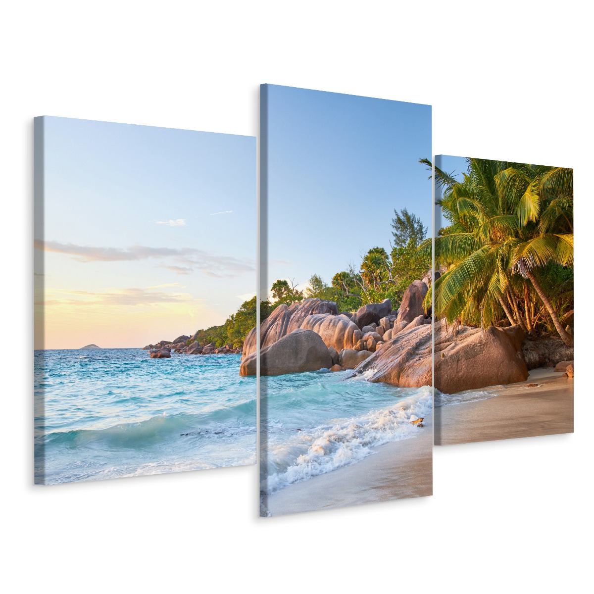 Obraz TRIPTYCH Pláž Tropické pláže Príroda Krajina 180x120 - Allegro