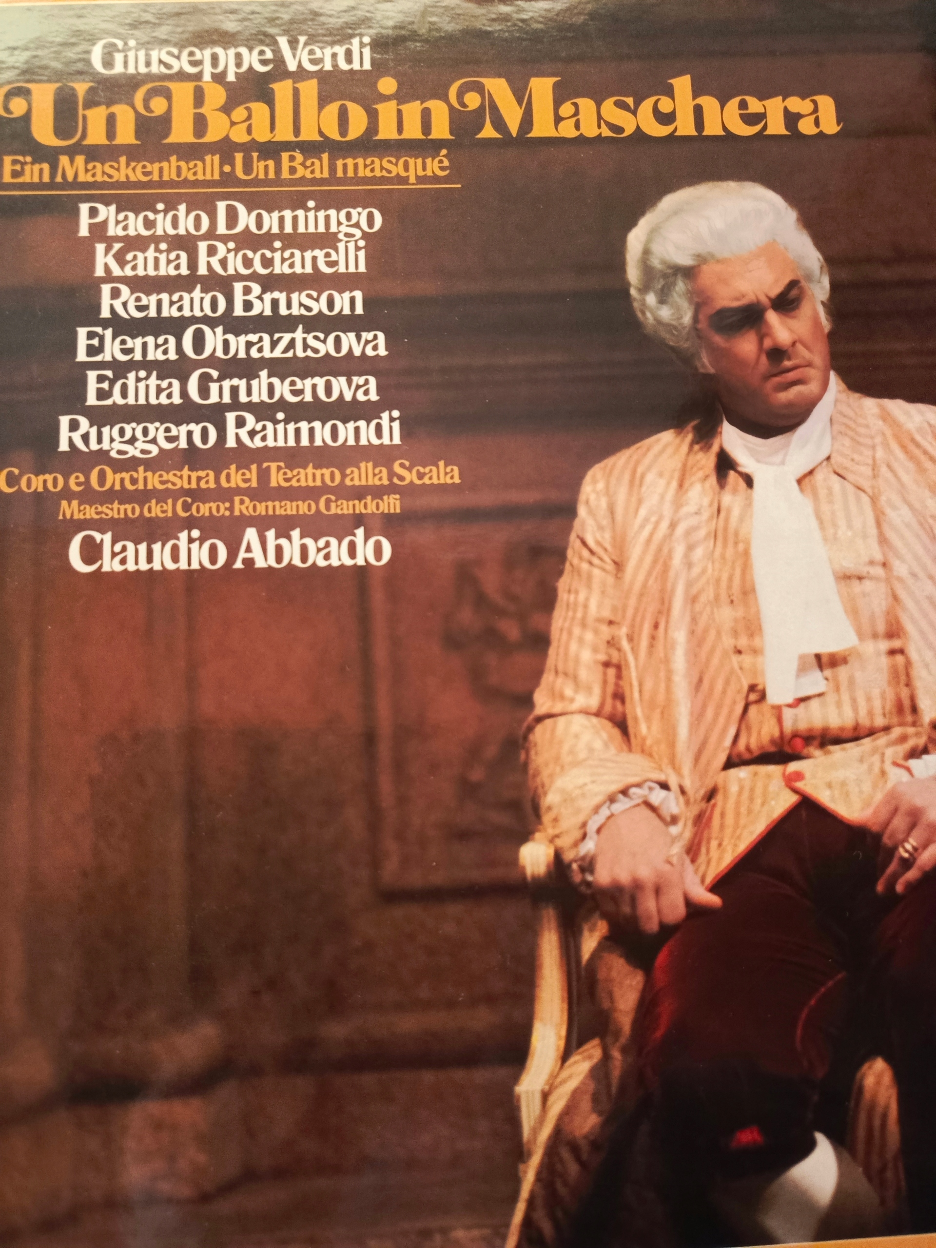 Giuseppe Verdi - Placido Domingo Claudio Abbado - Un Ballo In Maschera 3xLP 15184063762 - Sklepy ...