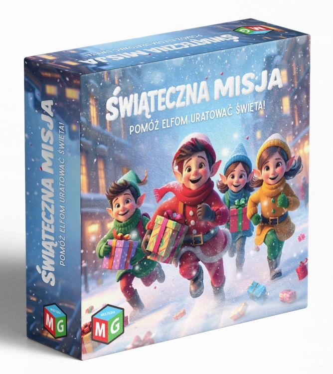 Gra planszowa Świąteczna Misja rodzinna gra planszowa Multigra - Stan ...