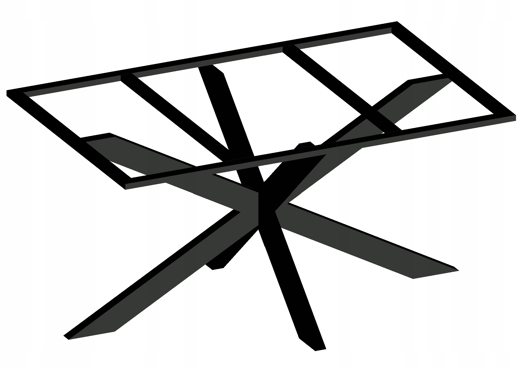 NOGA METAL DO STOŁU PAJĄK + PROFIL 80x40 NA WYMIAR • Cena, Opinie ...