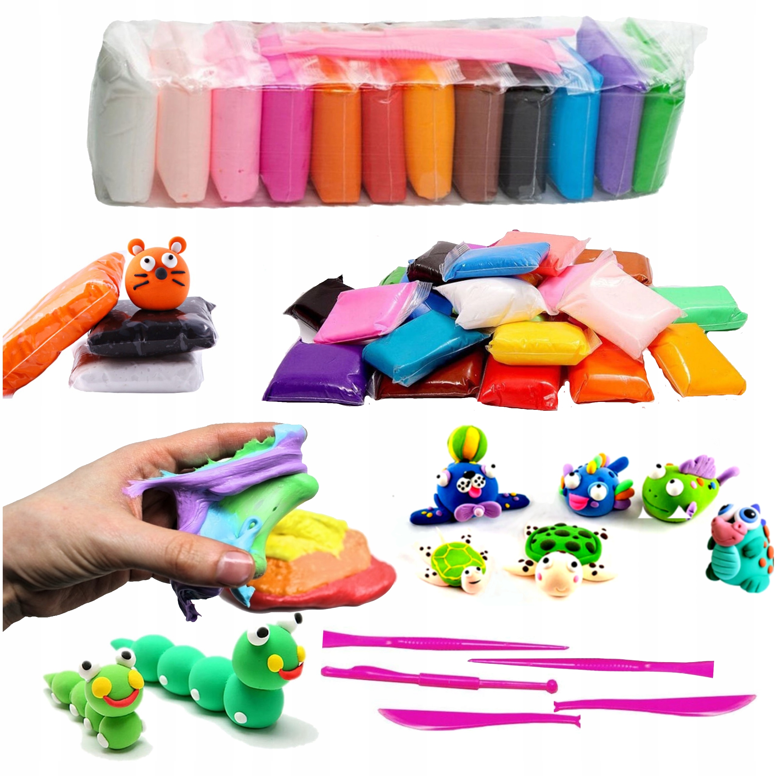 MAGICZNA PIANKOLINA CIASTOLINA PLASTELINA DZIECI 13078759184 - Allegro.pl