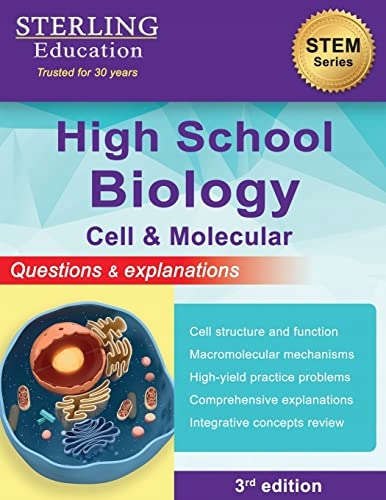 High School Biology: Questions & Explanations for Cell & Molecular ...