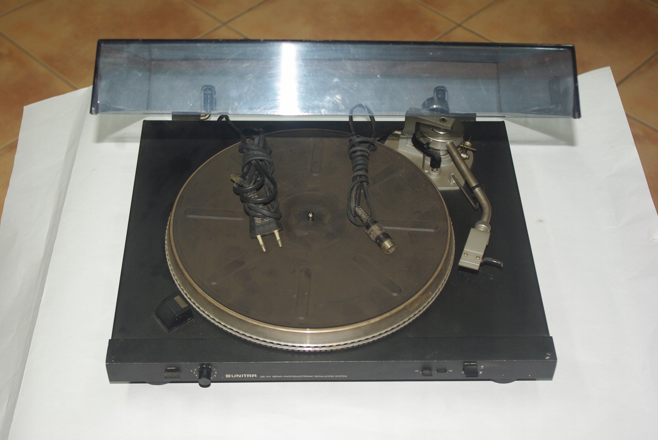 Gramofon GS-431 Bernard Unitra Fonica czarny napisy po angielsku ...