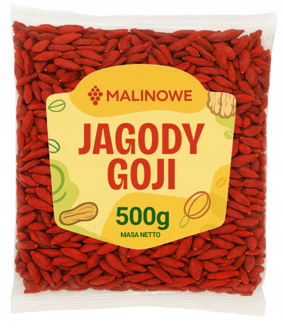 JAGODY GOJI SUSZONE 500g GOJA NATURALNA DOSKONAŁA PREMIUM ...