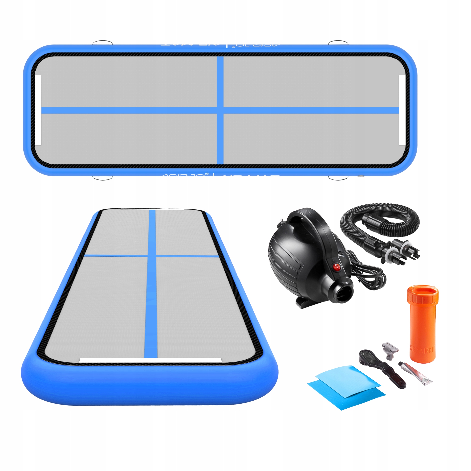 Materac gimnastyczny 4FIZJO niebieski 300 cm x 100 cm - 5907739311771 - 9440621630 - Allegro