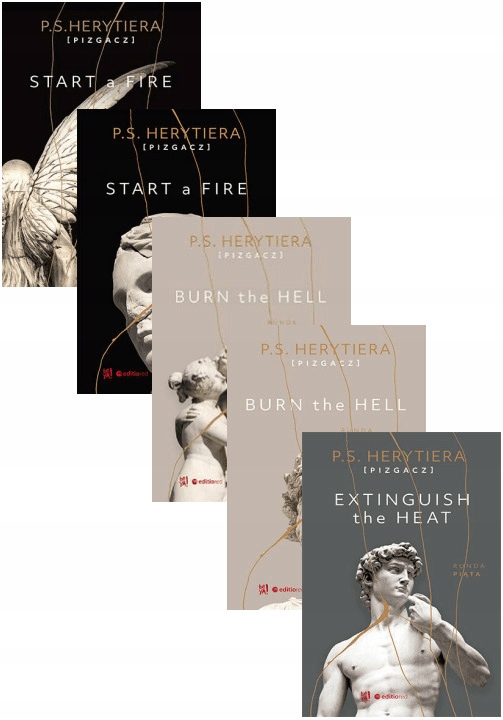 Pakiet: Trylogia Hell Tom 1-5 P. S. Herytiera (13934486443) | Książka Allegro
