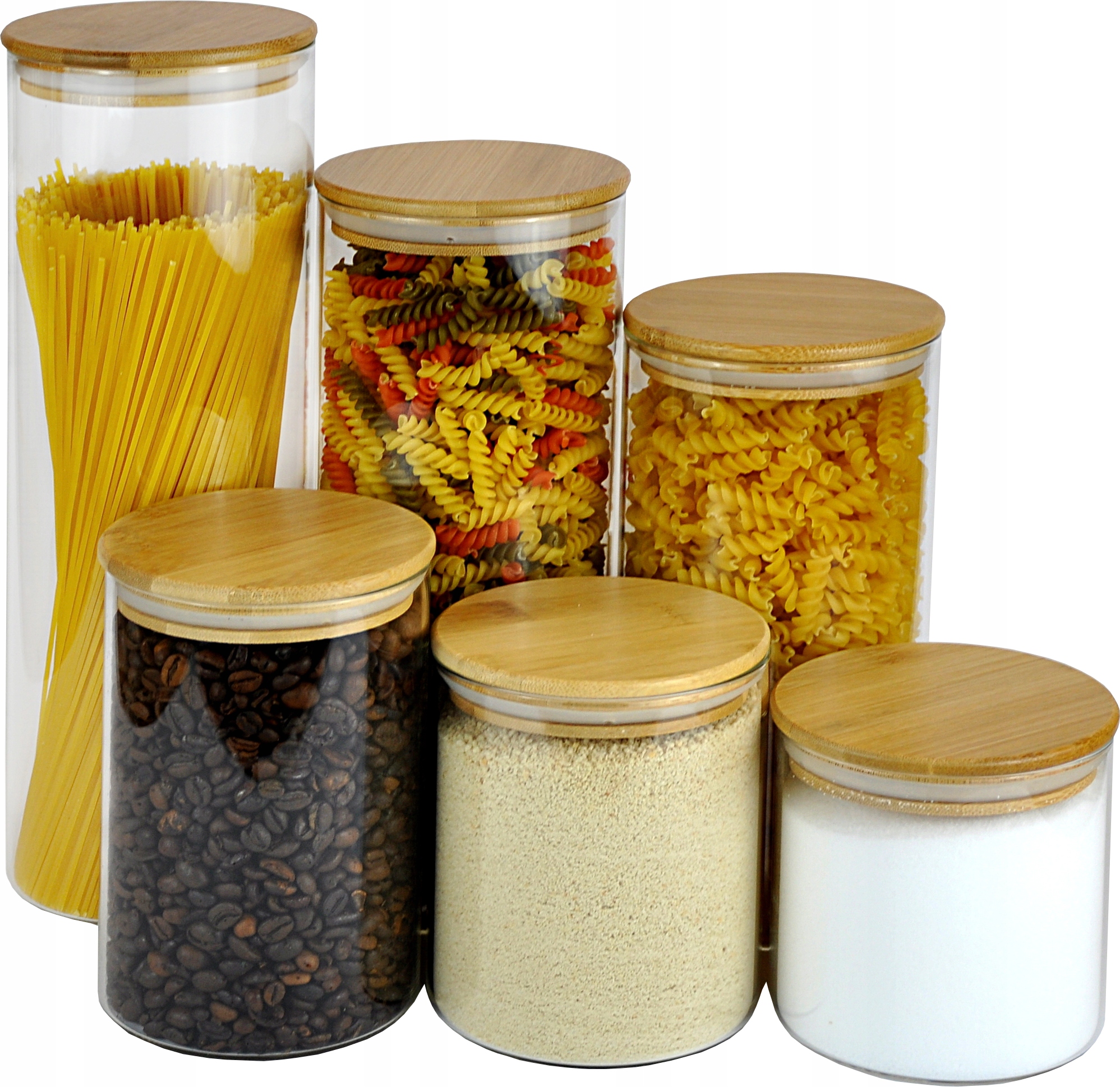 Skleněné dózy na potraviny, dózy 6 ks za 932 Kč - Allegro
