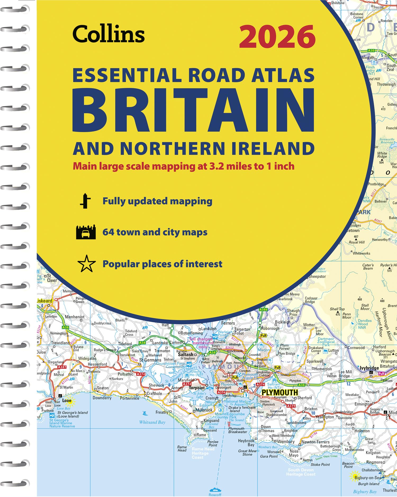 Collins Maps 2026 Collins Essential Road Atlas Britain and Northern ...