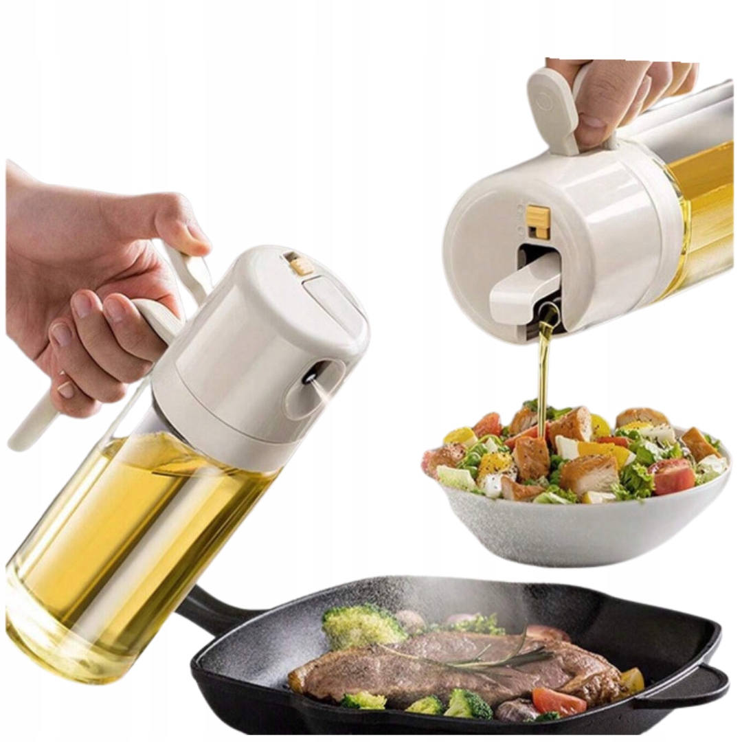 DOZOWNIK DO OLEJU OLIWY OCTU BUTELKA SZKLANA SPRAY SPRYSKIWACZ 550 ml (5907213001068) • Cena ...