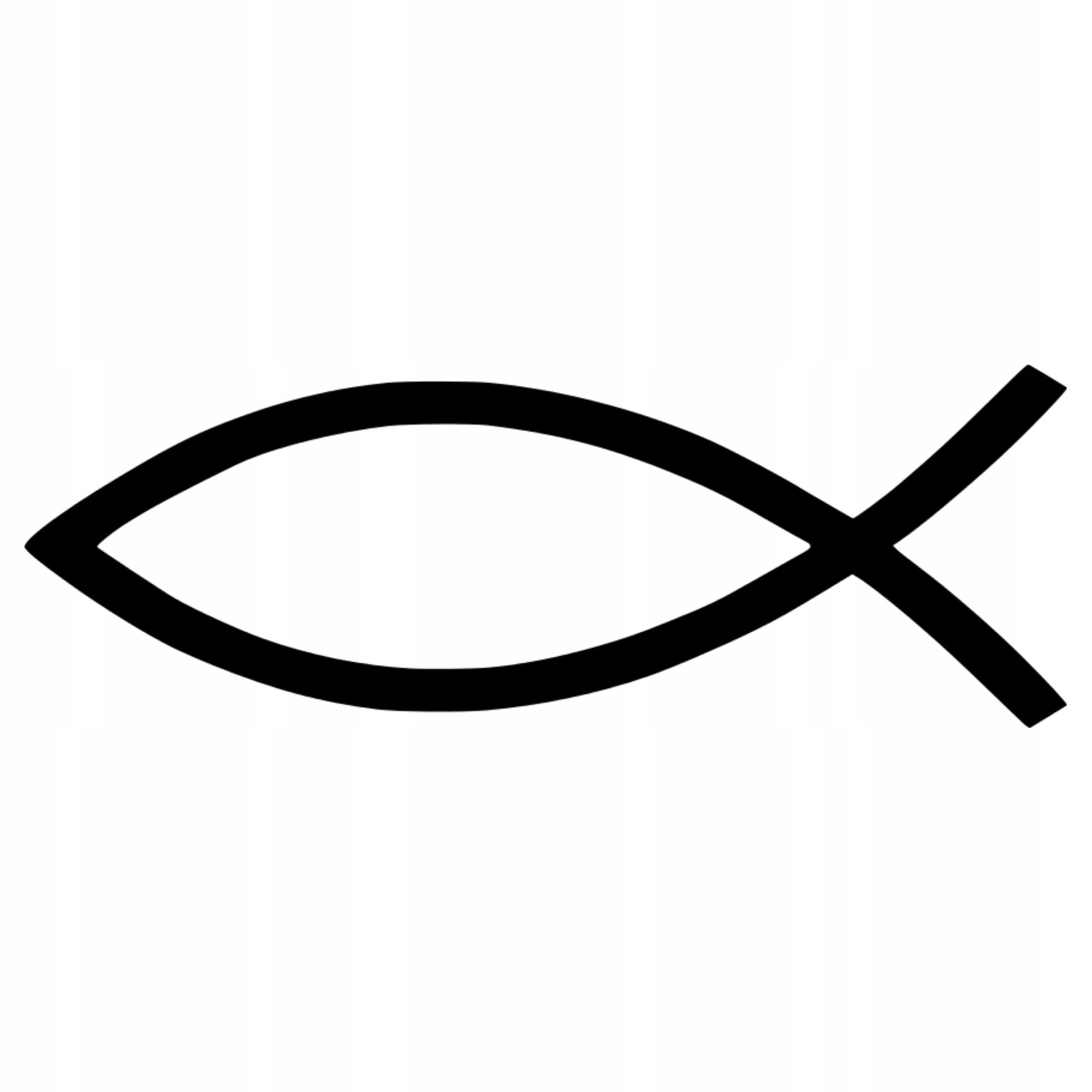 NAKLEJKA RYBA CHRZEŚCIJAŃSKA NA SAMOCHÓD RYBKA - SYMBOL WIARY DO ...