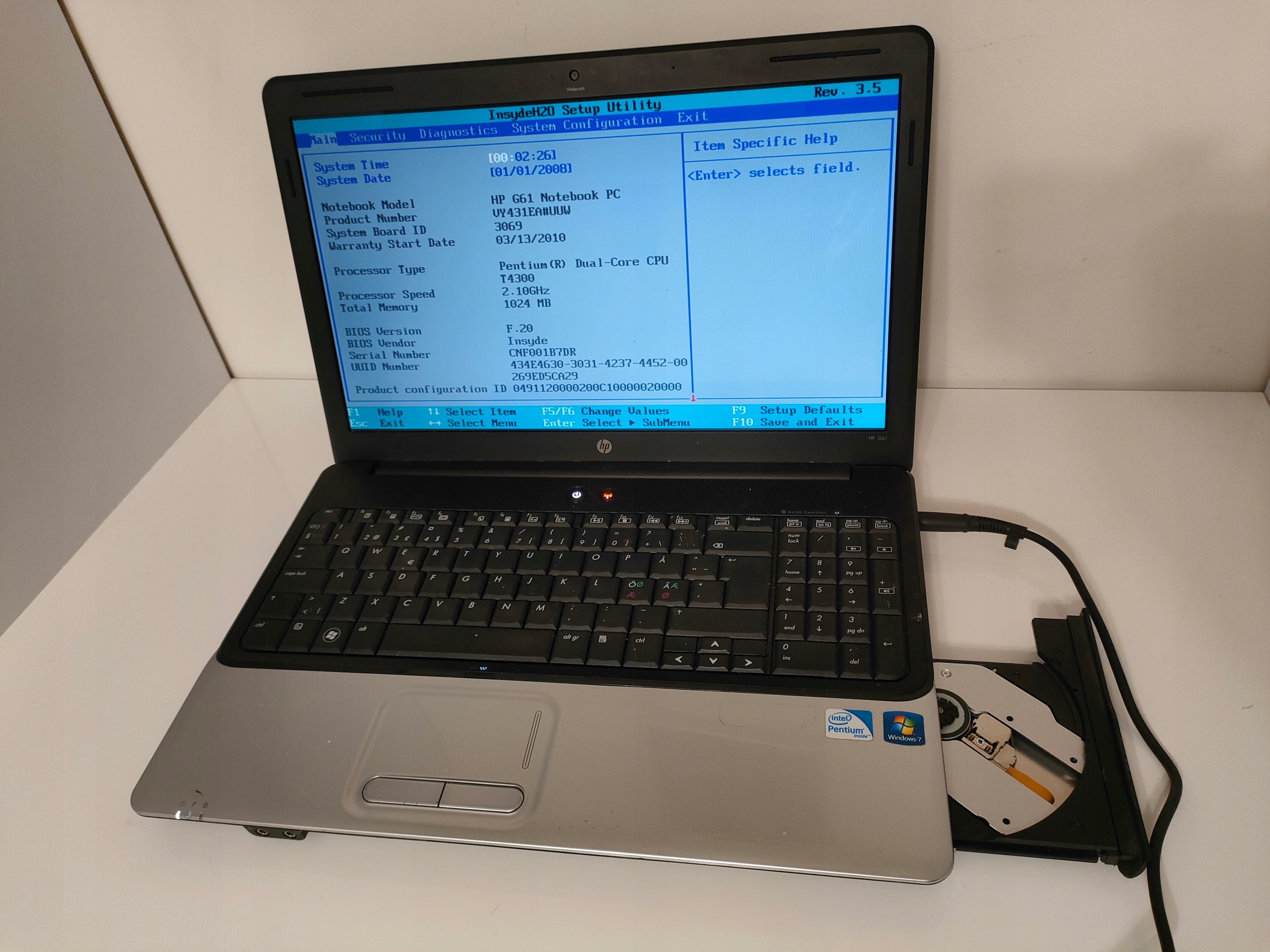 Laptop HP G61 • Opinie - Allegro