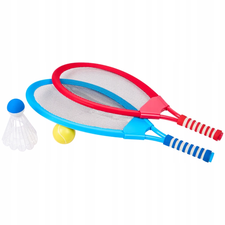 PALETKI ZESTAW Z LOTKĄ I PIŁKĄ RAKIETKI BADMINTON • Cena, Opinie - Allegro